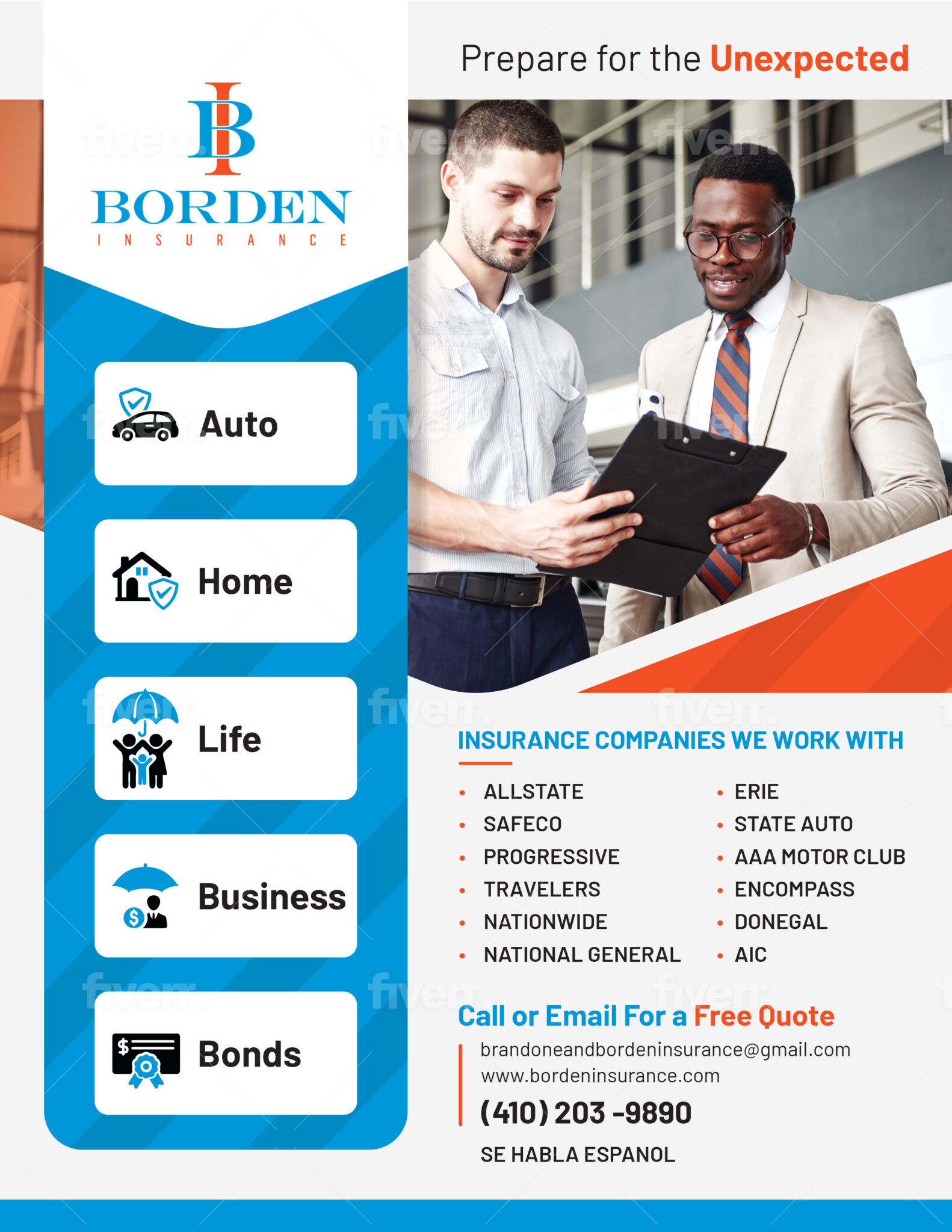 Borden Insurance Agency, Inc. – "Prepare for the Unexpected"